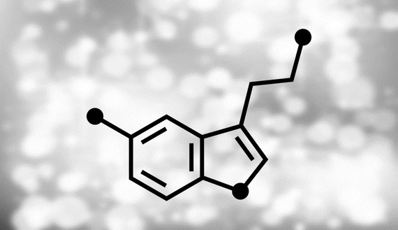 Serotonin Molecule Wallpaper