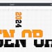 Education Clipart: Black & Orange Word "senior" With Vertical ...