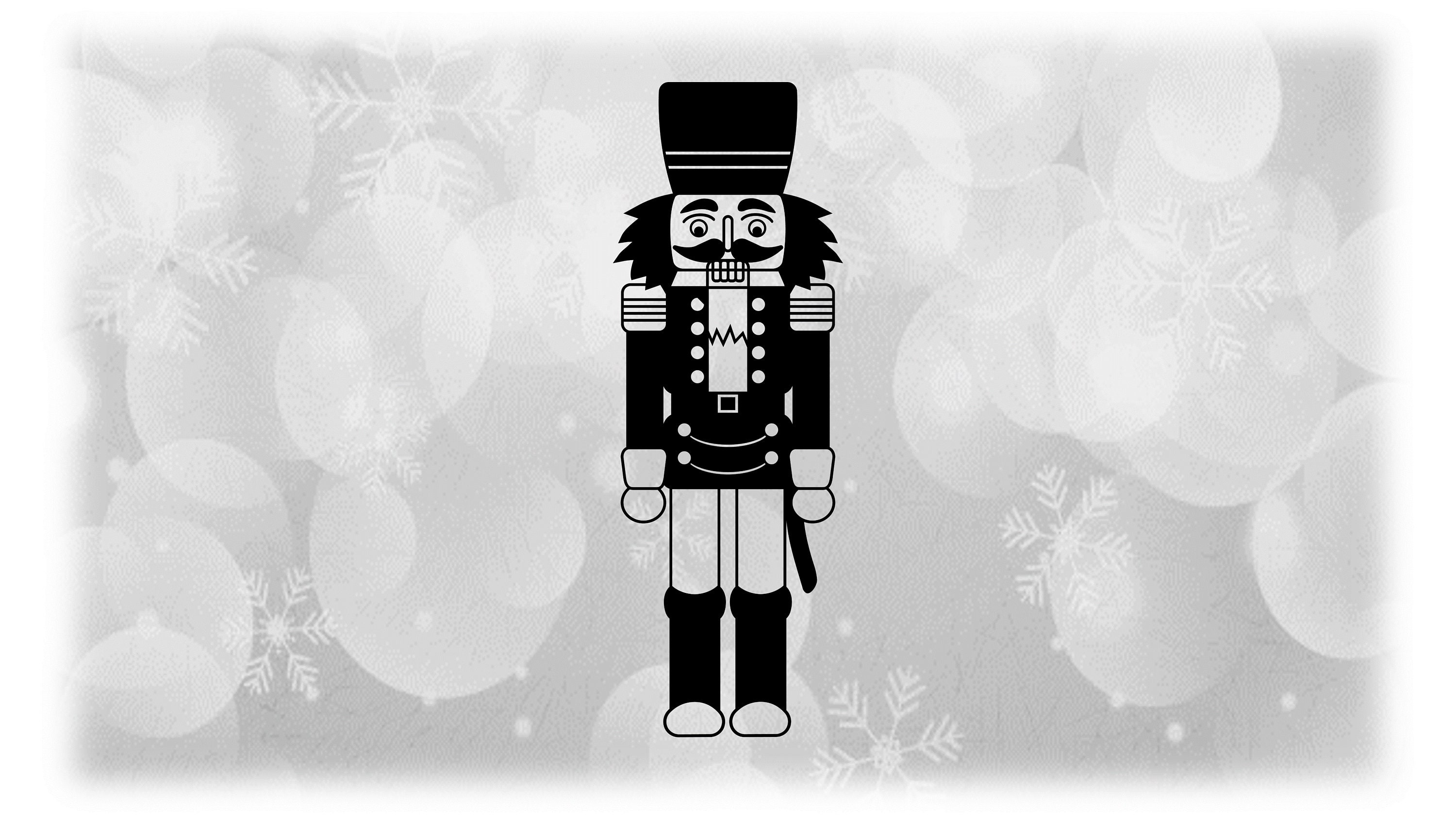 Holiday Clipart: Black/white Outline of Nutcracker Palace - Etsy