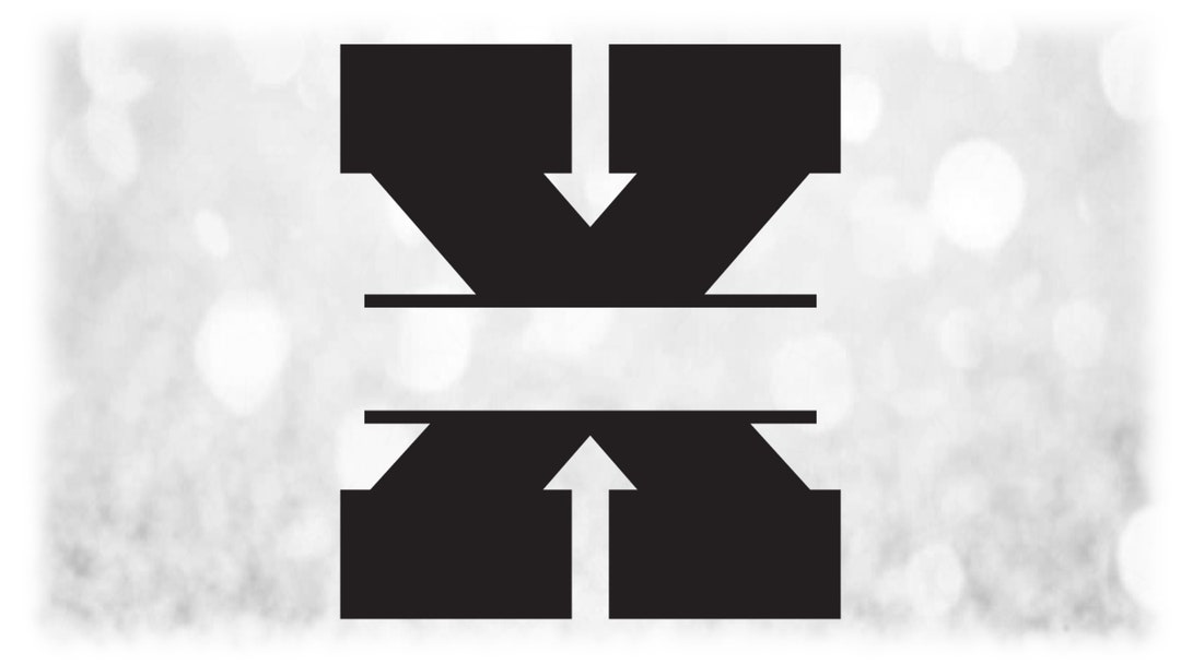 Word Clipart: Single Capital Letter x Initial or Monogram in Black Bold ...