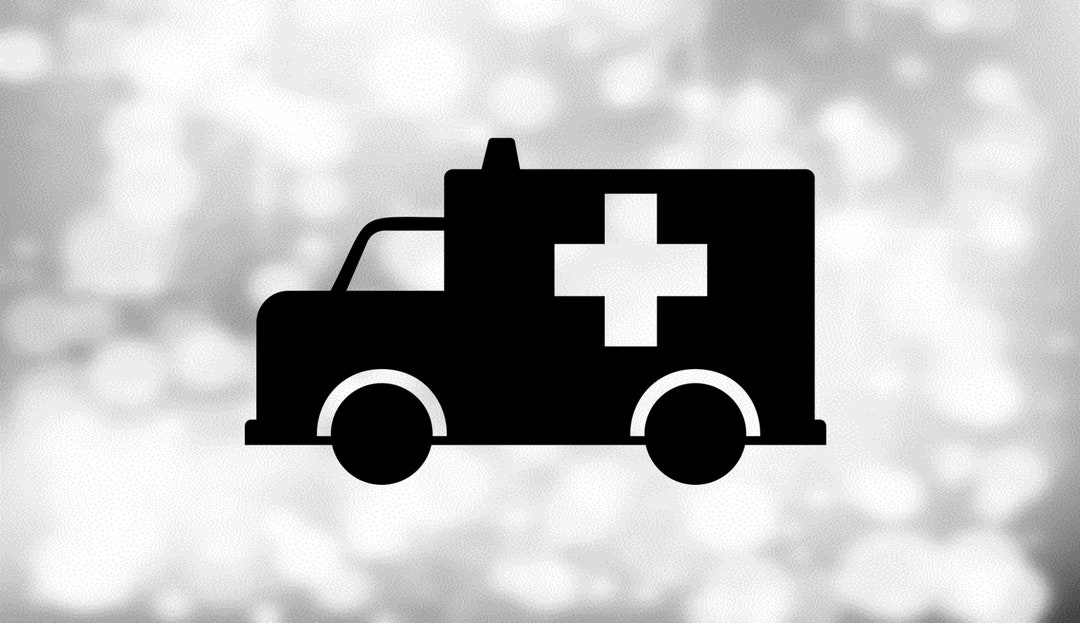 Shape Clipart: Black Simple Ambulance Rescue EMT EMS Emergency Vehicle ...