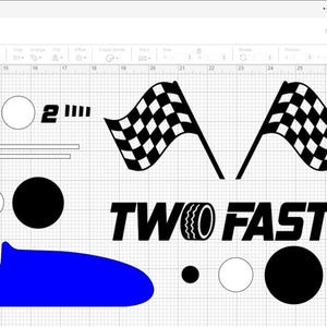 Car/automotive Clipart: Blue White Black Old Fashioned Retro Formula ...