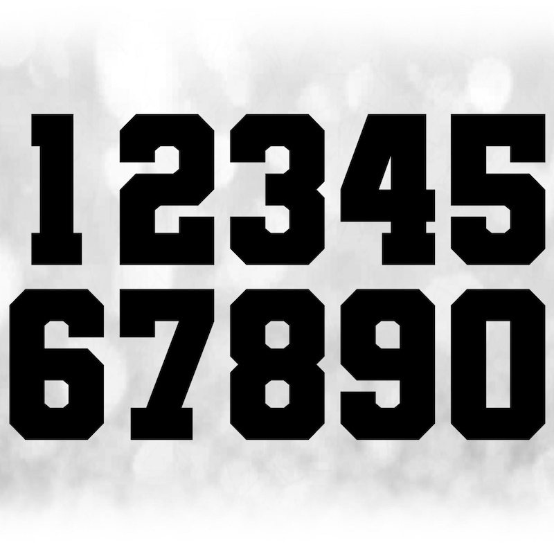 Bold Numbers - Etsy
