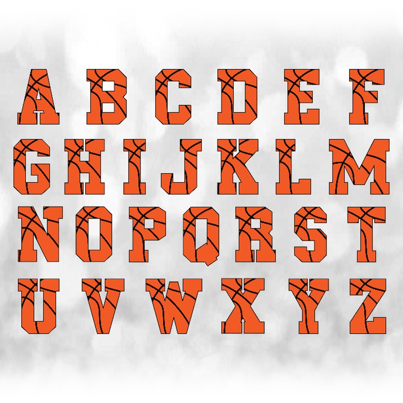 Basketball Font Download - Etsy