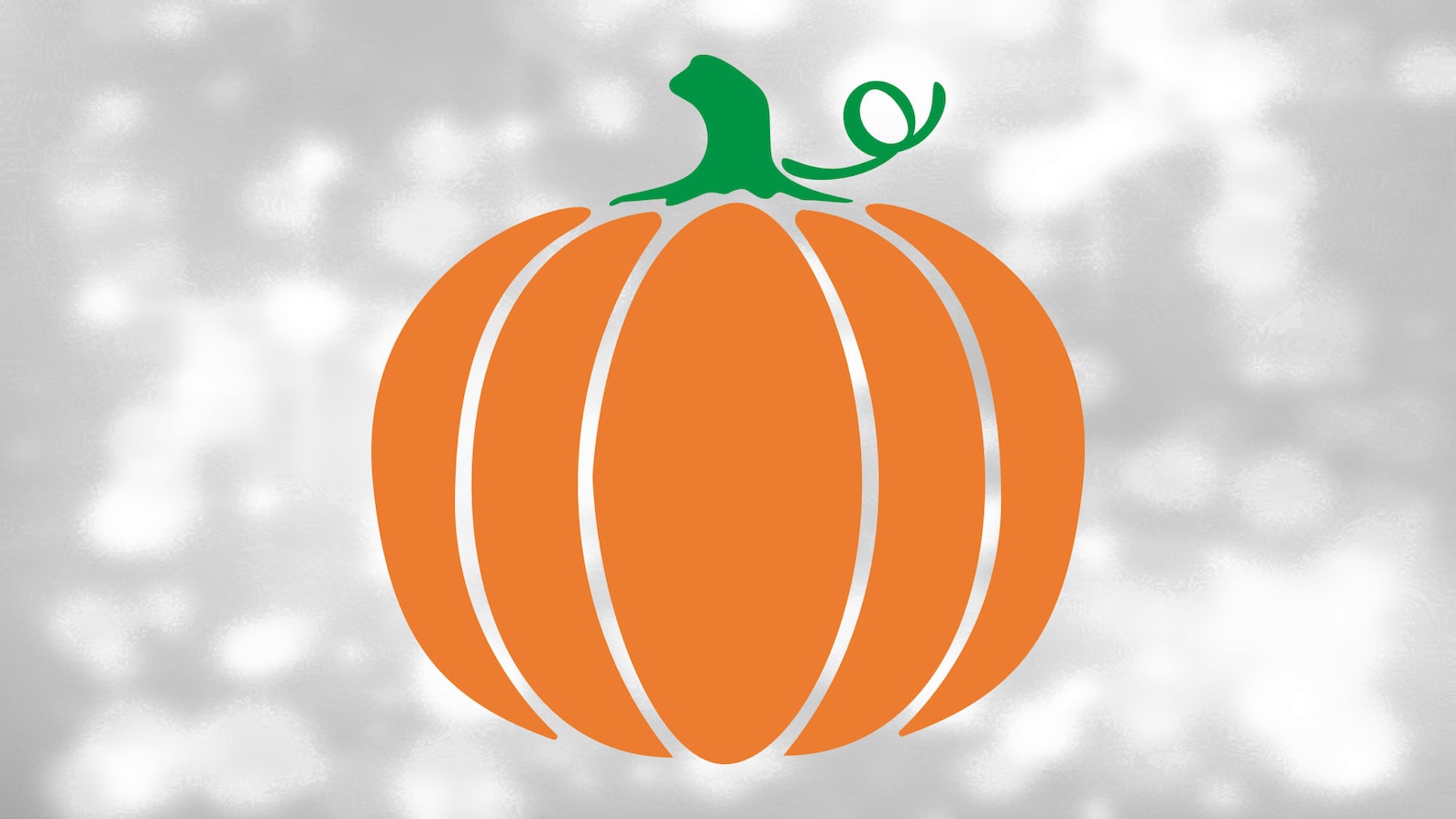 Holiday Clipart: Simple Easy Orange Pumpkin With Green Stem and Leaf ...
