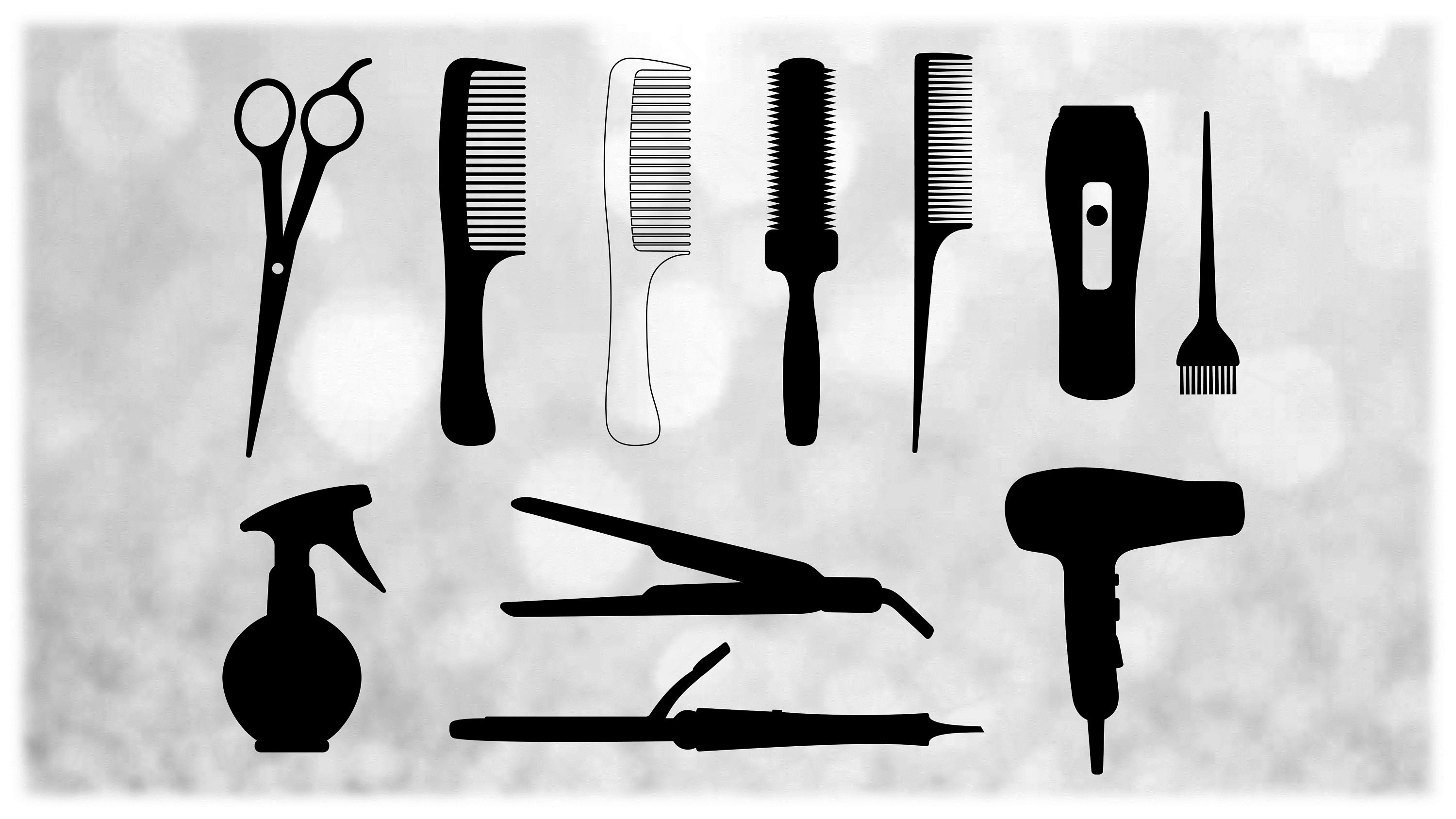 Hair Stylist Shear Drawing Design Hair Shears Design Etsy