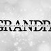Family Clipart: Split Name Frame Word "grandpa" in Formal Black Type ...