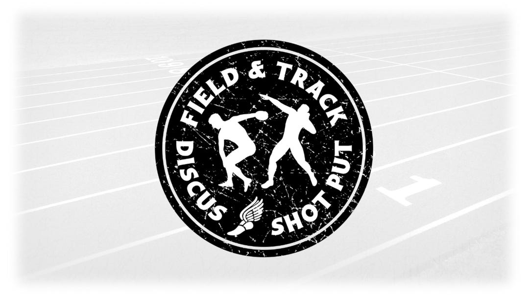 Sports Clipart: Black Distressed Rings W/ White Overlay Male Throwers ...