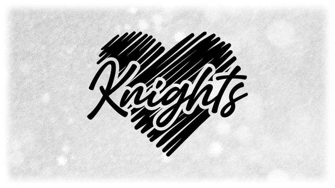 Sports Clipart: Black Script "knights" Team Mascot Name Cutout of ...