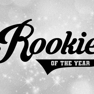 Sports Clipart: Baseball Style Swoosh Word "rookie" With "of the Year ...