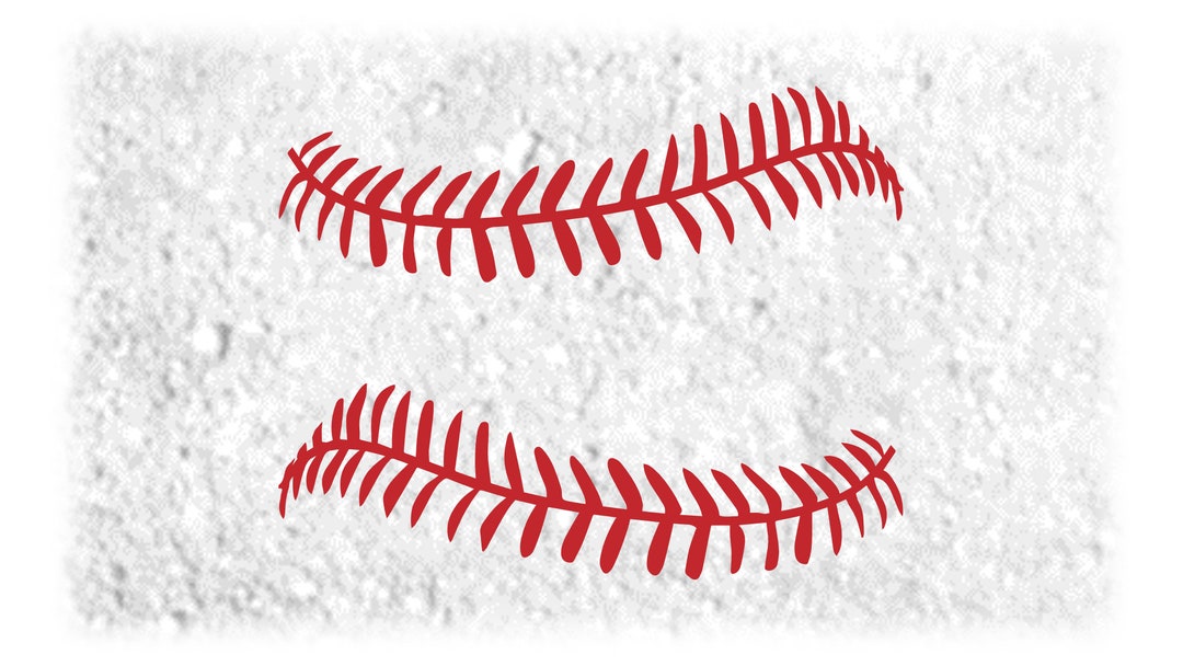 Sports Clipart: Large Red Softball or Baseball Ball Threads / Stitches ...