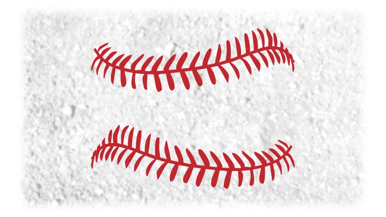 Sports Clipart: Large Red Softball or Baseball Ball Threads / - Etsy