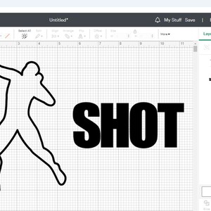 Sports Clipart: Black Track & Field Word shot With Male/man/boy Shot ...