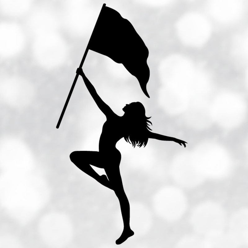 Color Guard Silhouette - Etsy