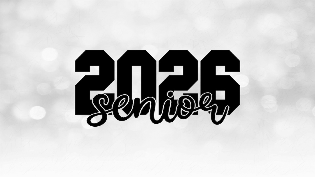 Educational Clipart: Bold Black College Varsity Style Year 2026 With ...