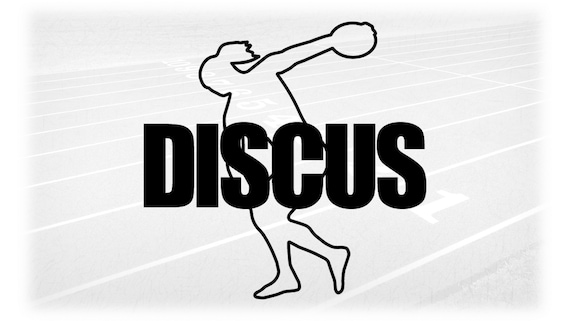 Discus Thrower Silhouette Girl