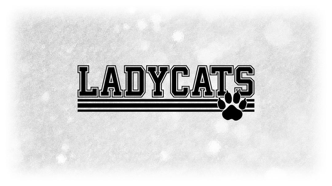 Sports Clipart: Black Bold "ladycats" Team Name in Varsity Style Above ...