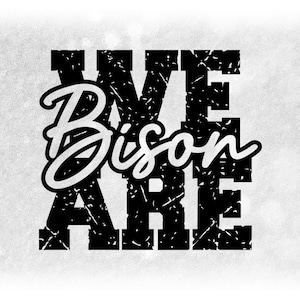 Sports Clipart: Black Bold Distressed Block Words "we Are" With Cutout ...