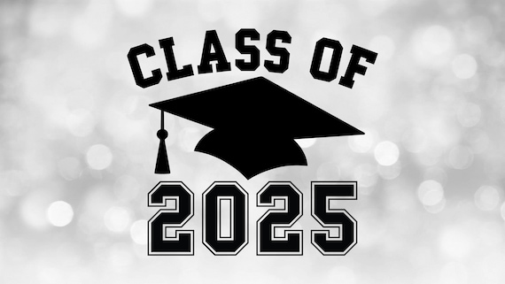 Educational Clipart: Black Class of 2025 Arched College Style - Etsy