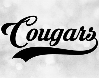 Fancy Cougar Font - Etsy UK