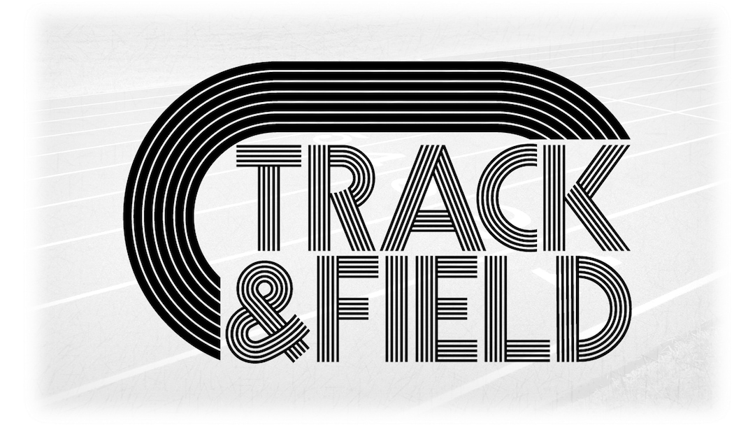 Sports Clipart: Black Running Track to Scale With Simple Lettering ...