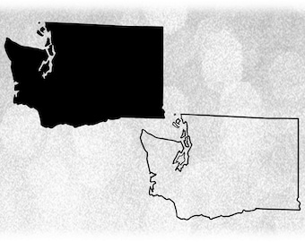 Washington State Outline Png - Etsy