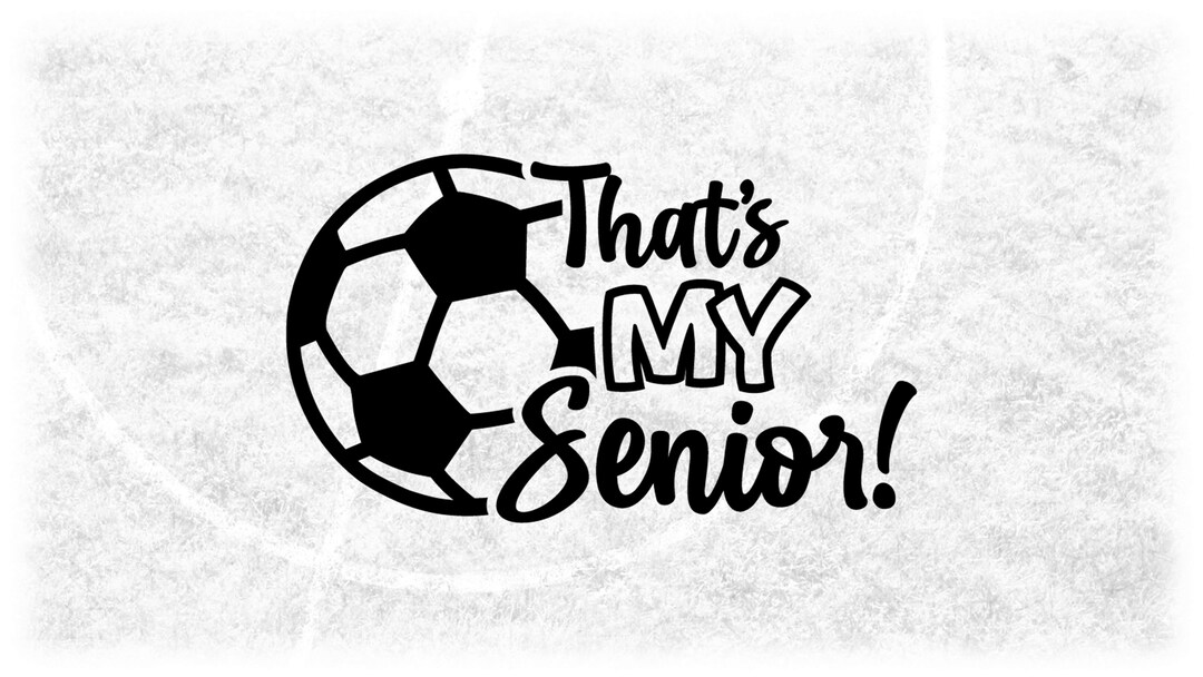 Sports Clipart: Bold Black Half Soccer Ball With Script Words "that's ...