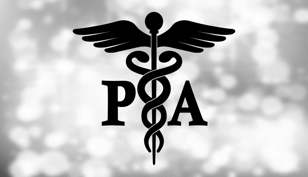 Medical Clipart: Black Medical Caduceus Symbol Silhouette With PA for ...