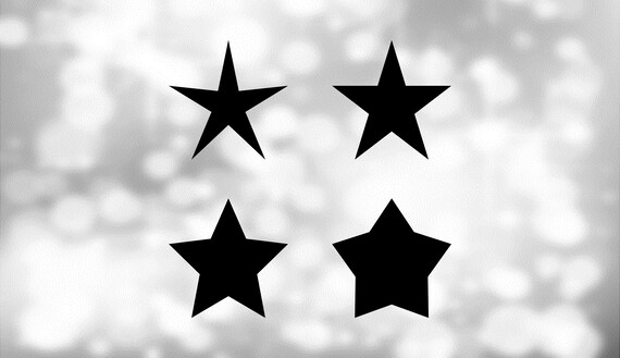 Solid Black Star Clipart