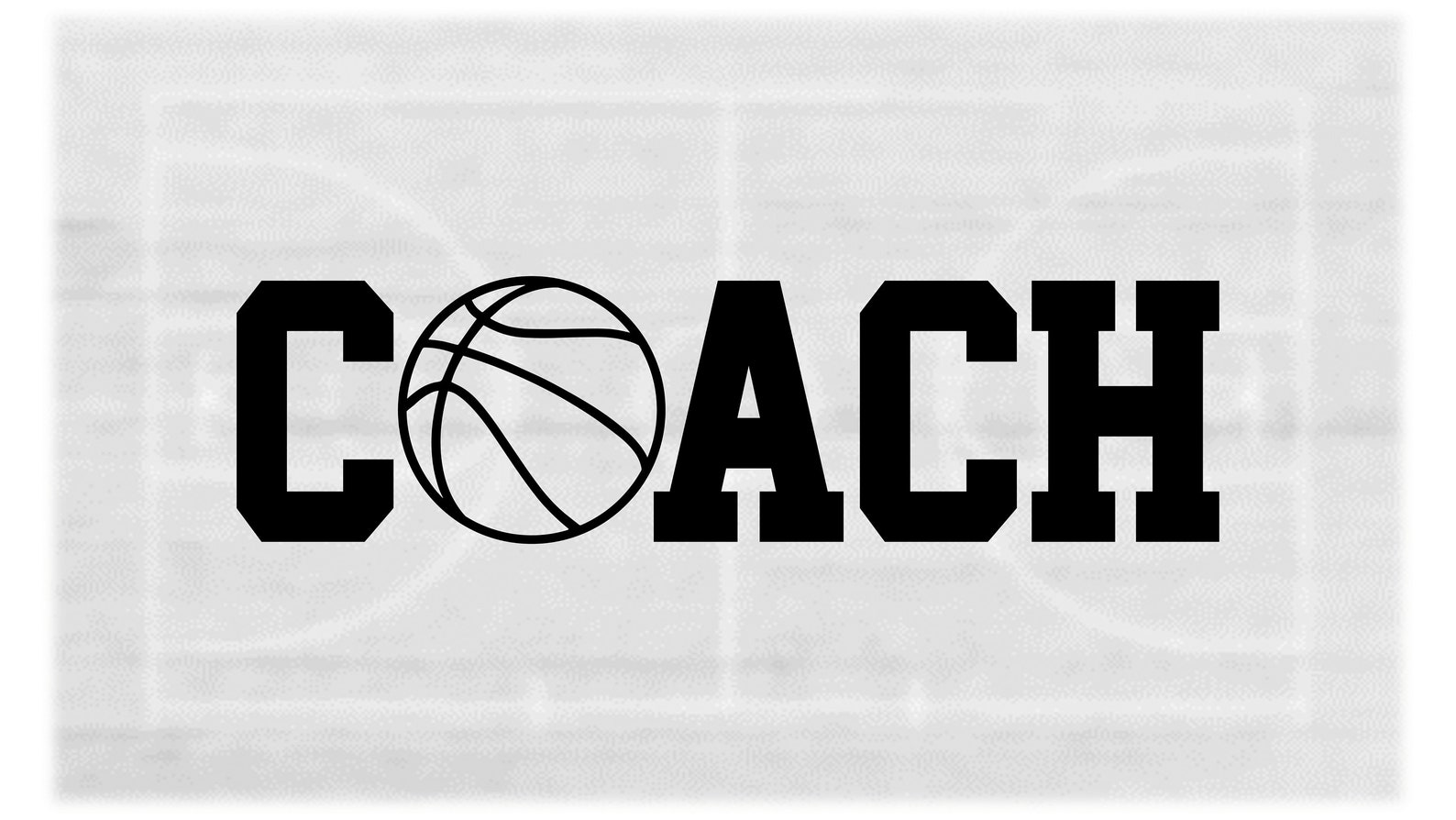 Sports Clipart: Black Word coach in Collegiate - Etsy
