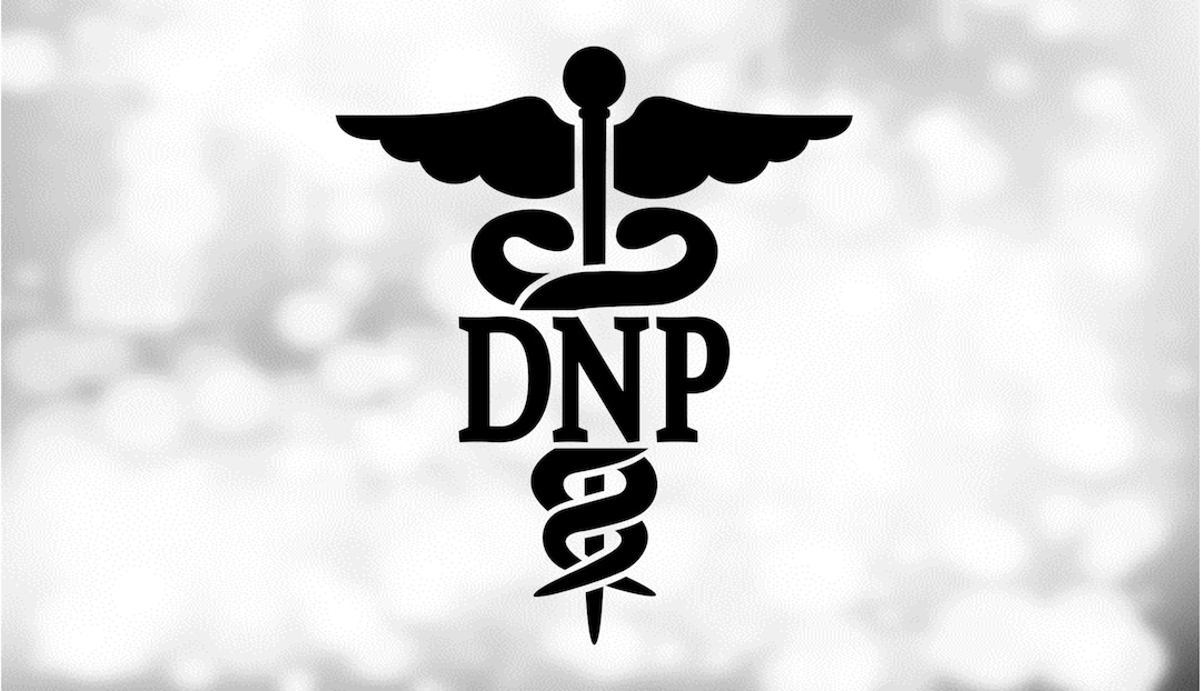 Medical Clipart: Black Silhouette of Medical Caduceus Symbol With "dnp ...