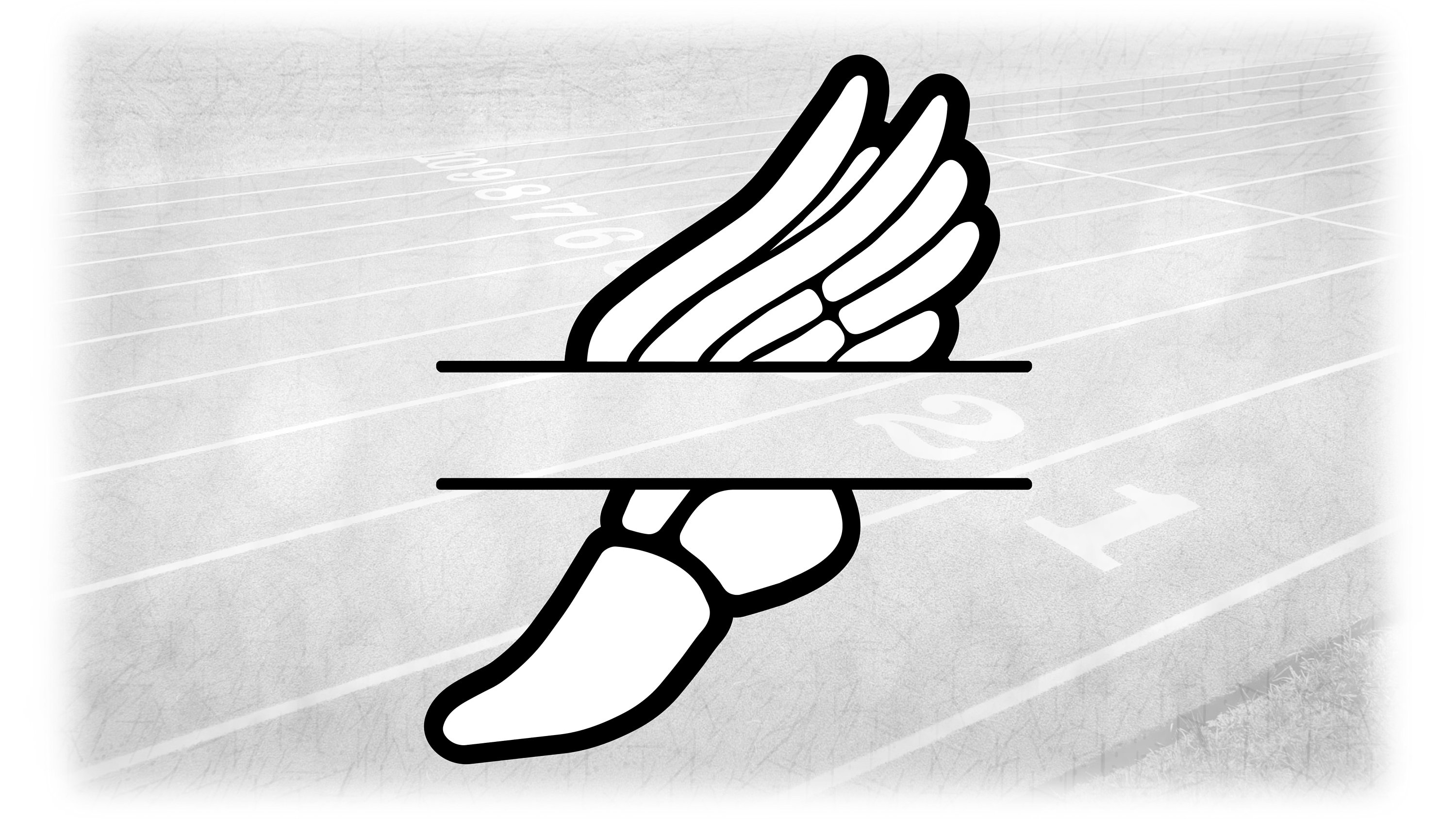 Track Shoe With Wings Drawing