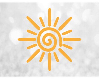Spiral Sun Yellow Images - Etsy