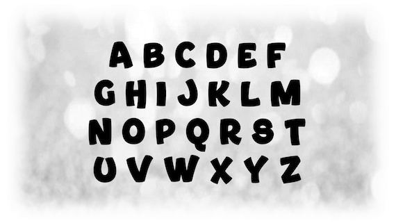Letras Del Alfabeto Clip Art En Blanco Y Negro