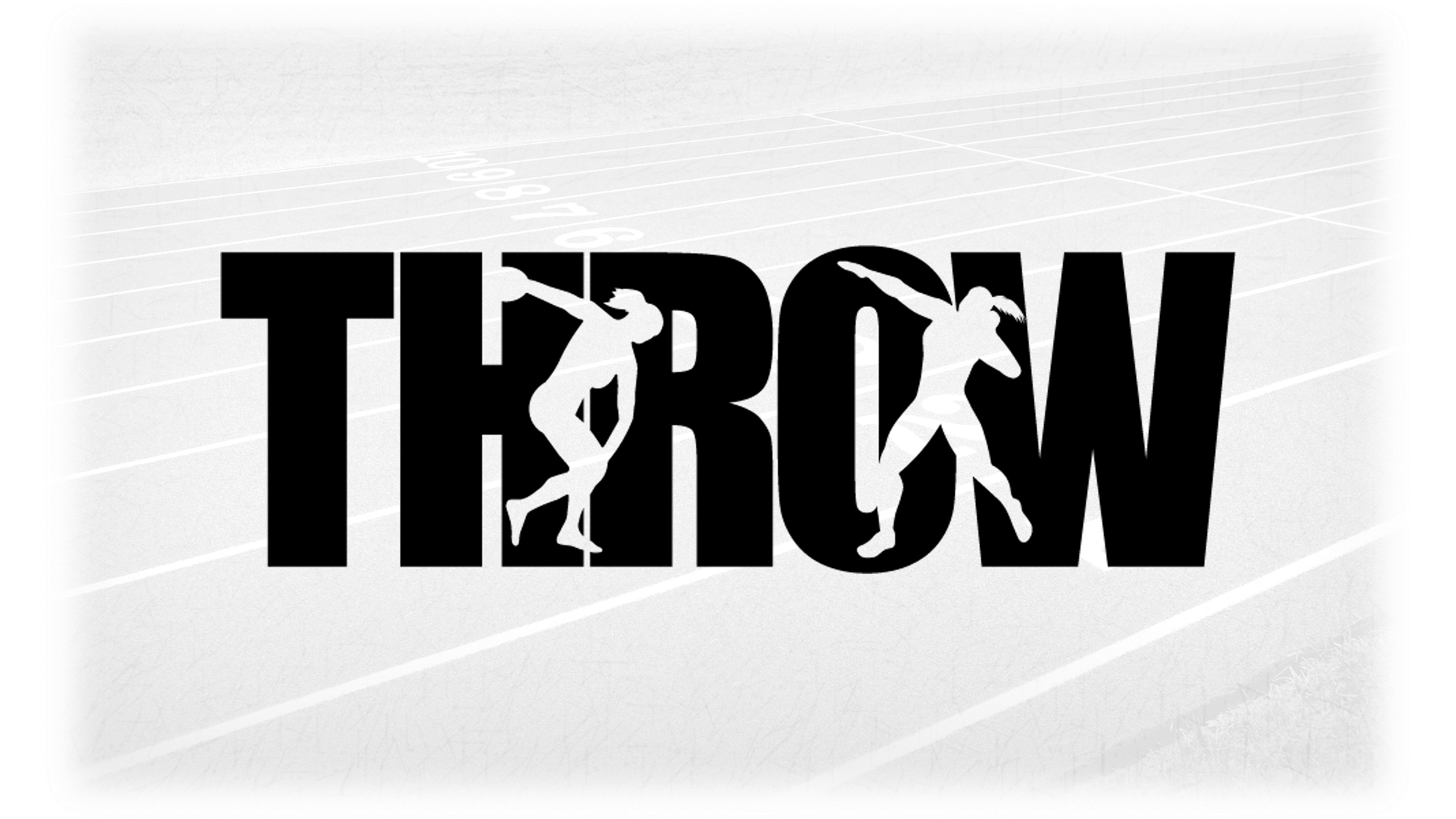 Girl Shot Put Silhouette