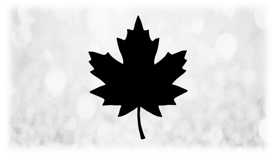 Nature Clipart: Simple and Easy Black Solid Maple Leaf Silhouette ...
