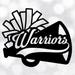 Sports Clipart: Arched Words color Guard in Collegiate Varsity Block ...