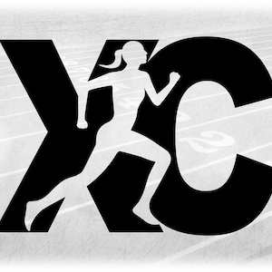 Sports Clipart: Thick Bold Black Letters "xc" Standing for Cross ...