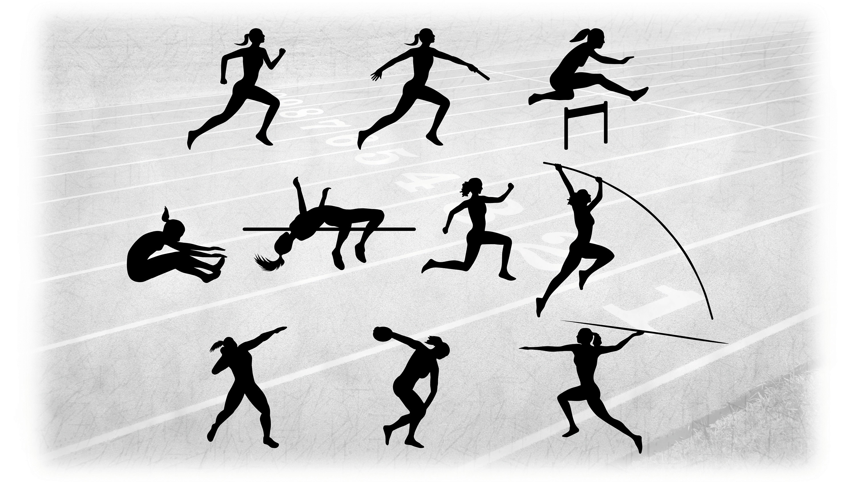 Track Runner Clipart