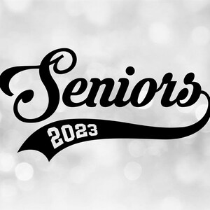 Inspirational Clipart: Black Script Word seniors - Etsy