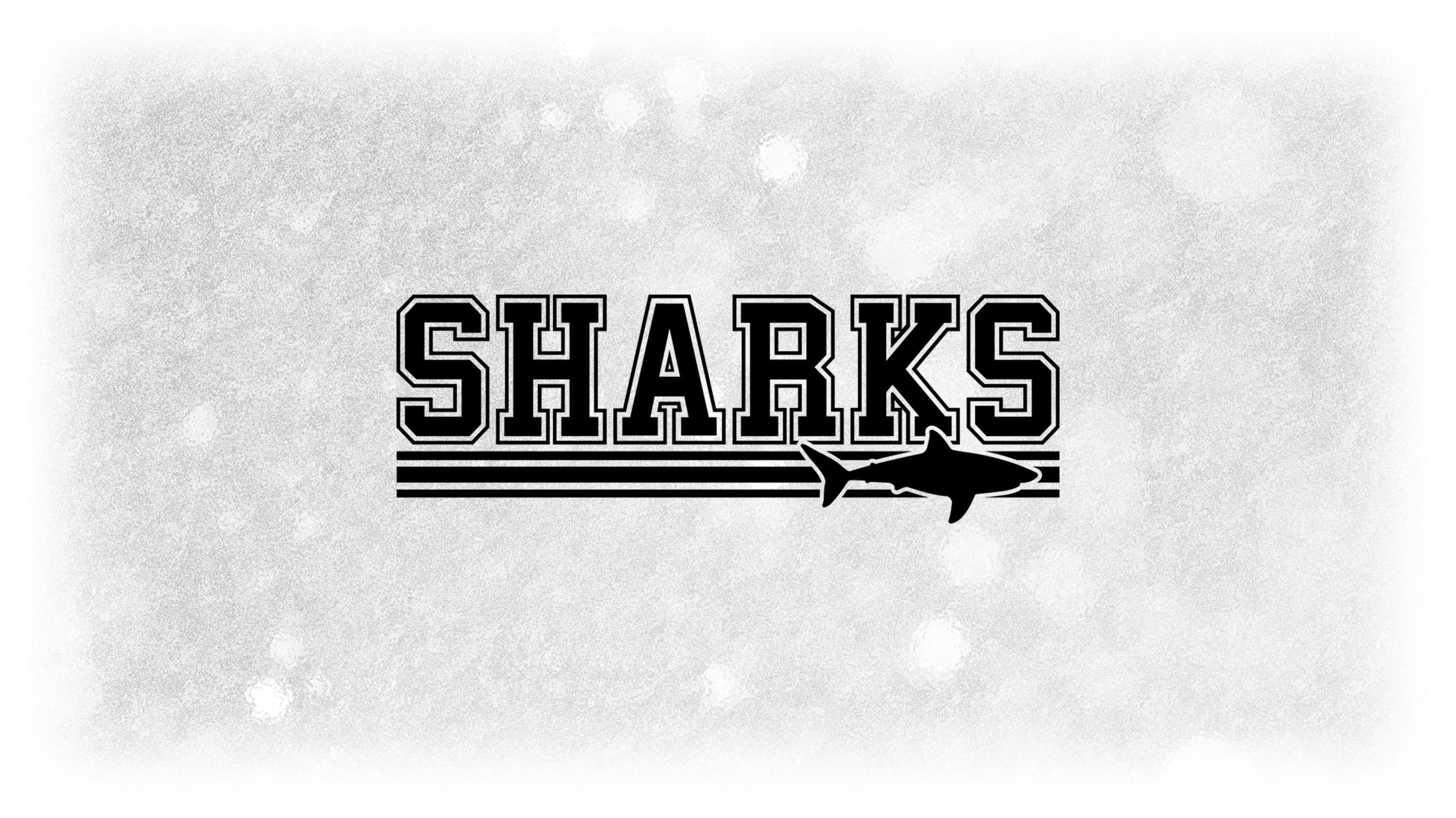 Sports Clipart: Black Bold "sharks" Team Mascot Name in Varsity Style ...