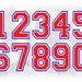 Sports Clipart: Jersey Number Templates Grouped on Single Sheet - Blue ...