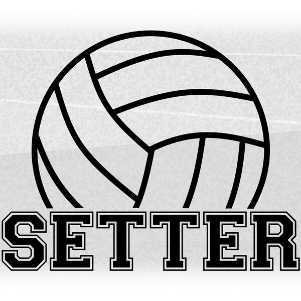 Half Volleyball Outline Svg - Etsy