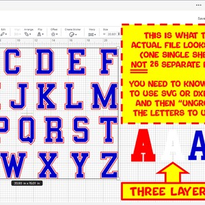 Sports Clipart: Alphabet Letter Templates Grouped on Single Sheet ...