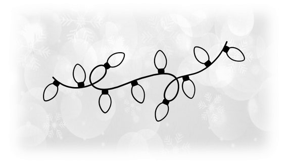 Holiday Clipart: Swirly Strand or String of Christmas Light | Etsy