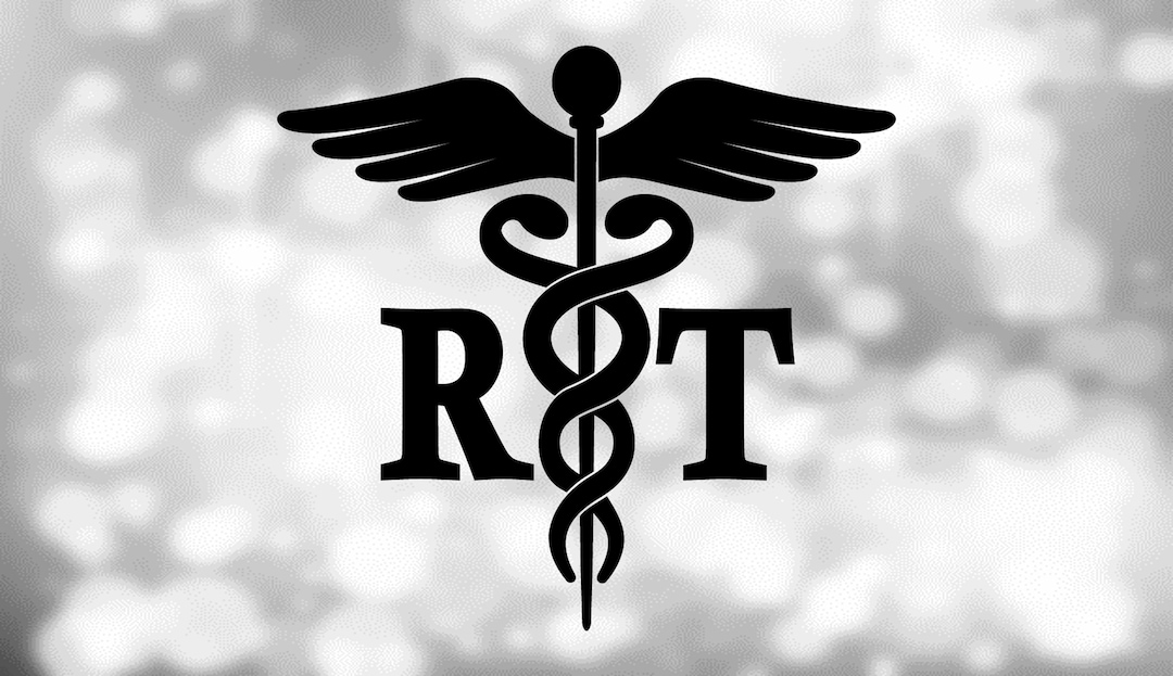 Medical Clipart: Black Medical Caduceus Symbol With RT for Respiratory ...