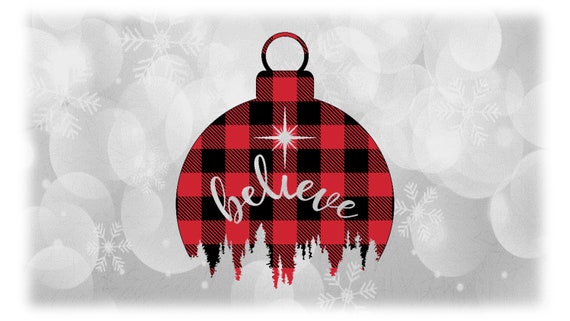 Holiday Clipart: Red/black Buffalo Plaid / Check Christmas - Etsy