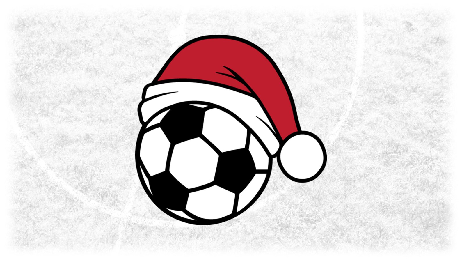 Holiday Clipart: Soccer Ball With Red Santa Claus Hat / Stocking Cap ...