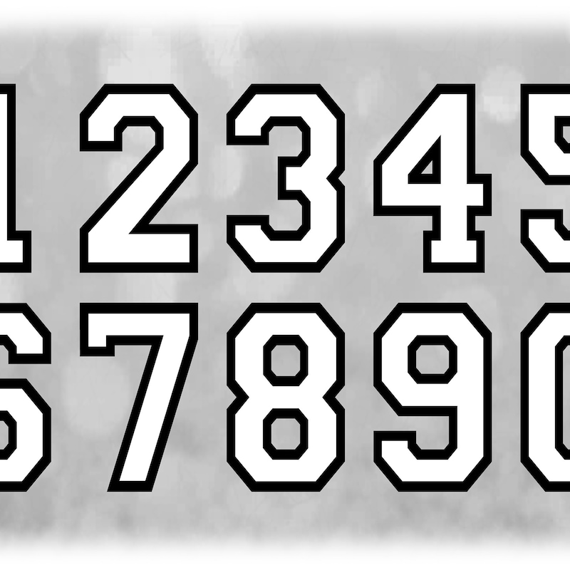 Bold Numbers - Etsy