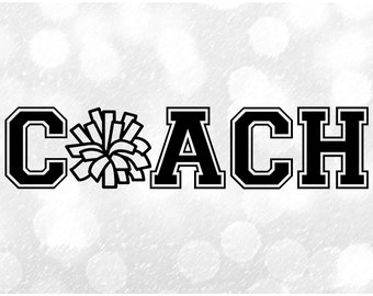 Sports Clipart: Black Word coach in Collegiate | Etsy